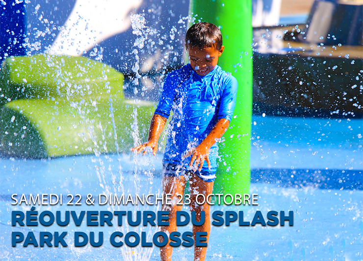 Réouverture du Splash Park du Parc du Colosse - Saint-andré