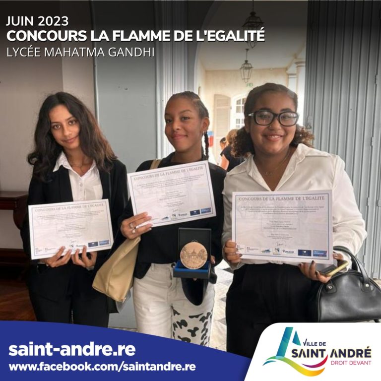 CONCOURS LA FLAMME DE L'EGALITE - LYCEE MAHATMA GANDHI - Saint-andré