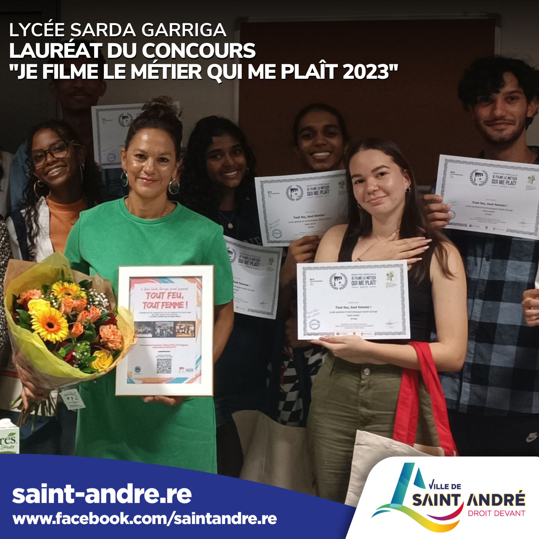 PREMIER PRIX DU COURT METRAGE - LYCEE SARDA GARRIGA - Saint-andré